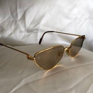 Cartier | Accessories | Sunglasses Cartier Gold | Poshmark